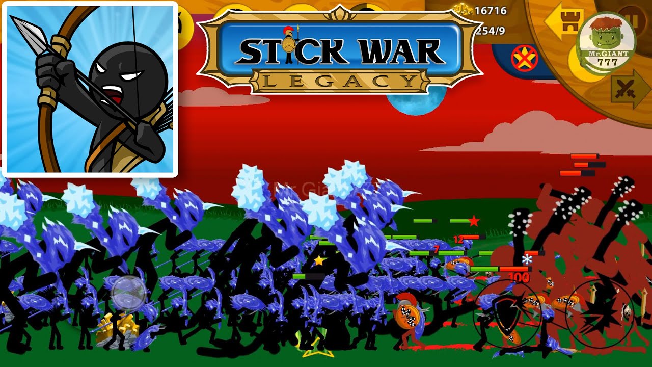 CROWN OF INAMORTA HELL TOURNAMENT GIANT WAR | Stick War Legacy Mod part ...