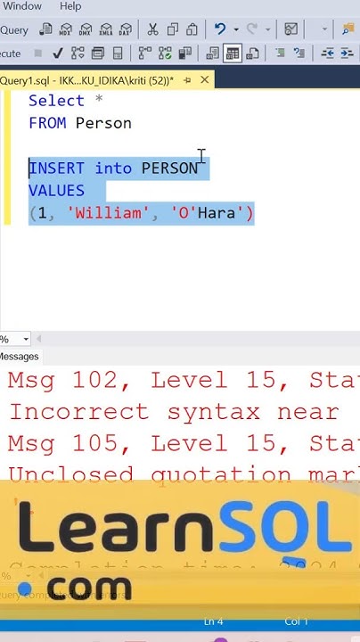 Sql Tip How To Insert Single Quote Characters Sqltips Youtube