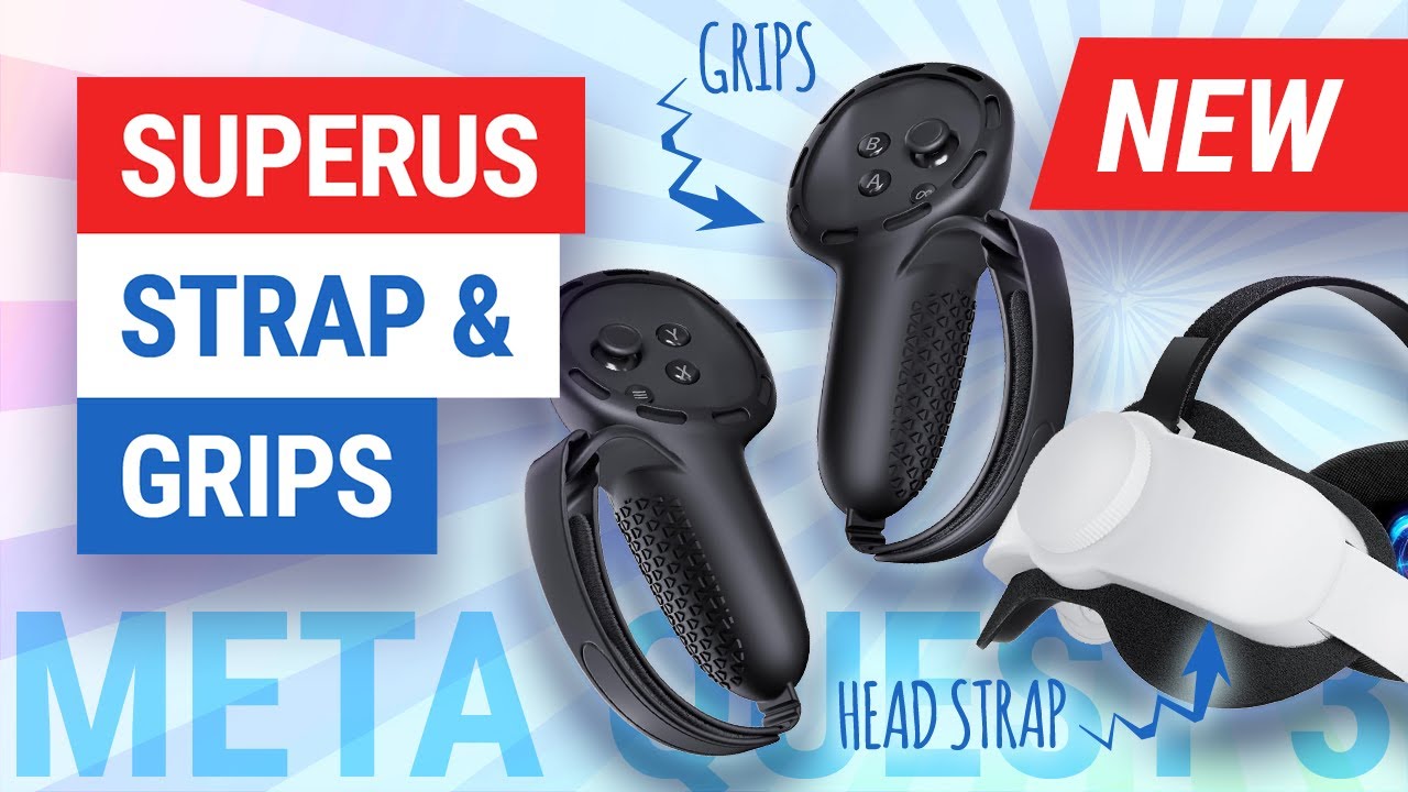 Meta Quest 3 Head Strap & Controller Grips from SUPERUS - YouTube