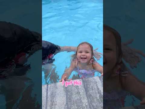 Mom catches dad teaching daughter how to swim then this happens #shorts