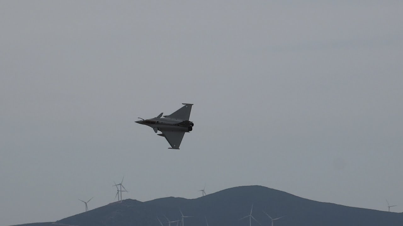 Hellenic Air Force Dassault Rafale arrival at Athens Flying Week 2023 ...