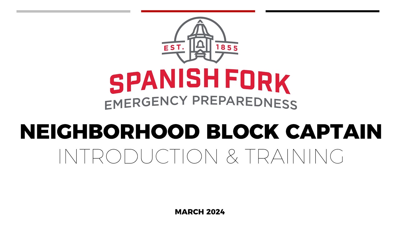 Block Captain Training | March 2024 - YouTube