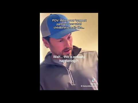 Funny reactions from husbands when wife gives birth