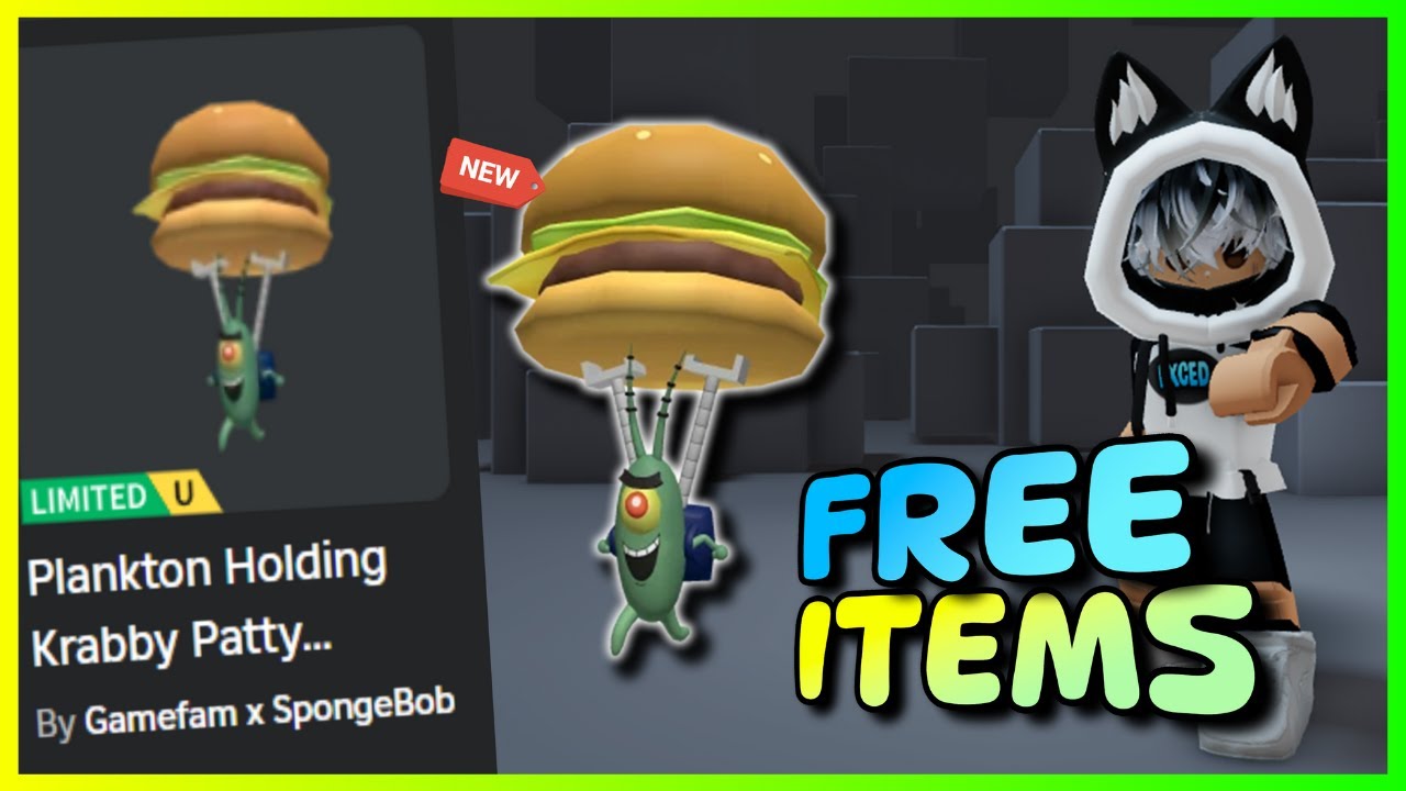 New FREE LIMITED UGC items 😱, How to get FREE LIMITED ITEM Plankton ...