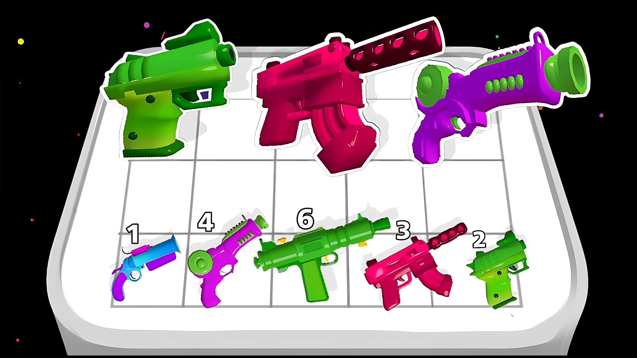 Canvas Strike : Merge Paint Gun + Level up Guns ⭐ Merge Simulator ...