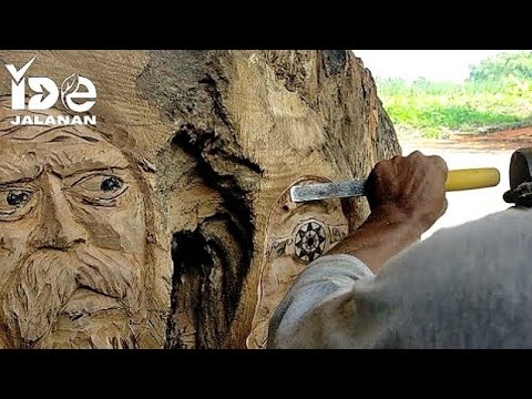 orang luar negeri heran lihat kemampuan pemahat patung kayu jati ukir ...