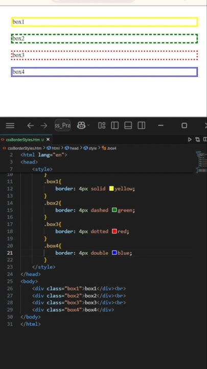 CSS Border Styles Explained! 🔥 Solid, Dotted, Dashed & More #css #frontend #border #yt #shorts ...