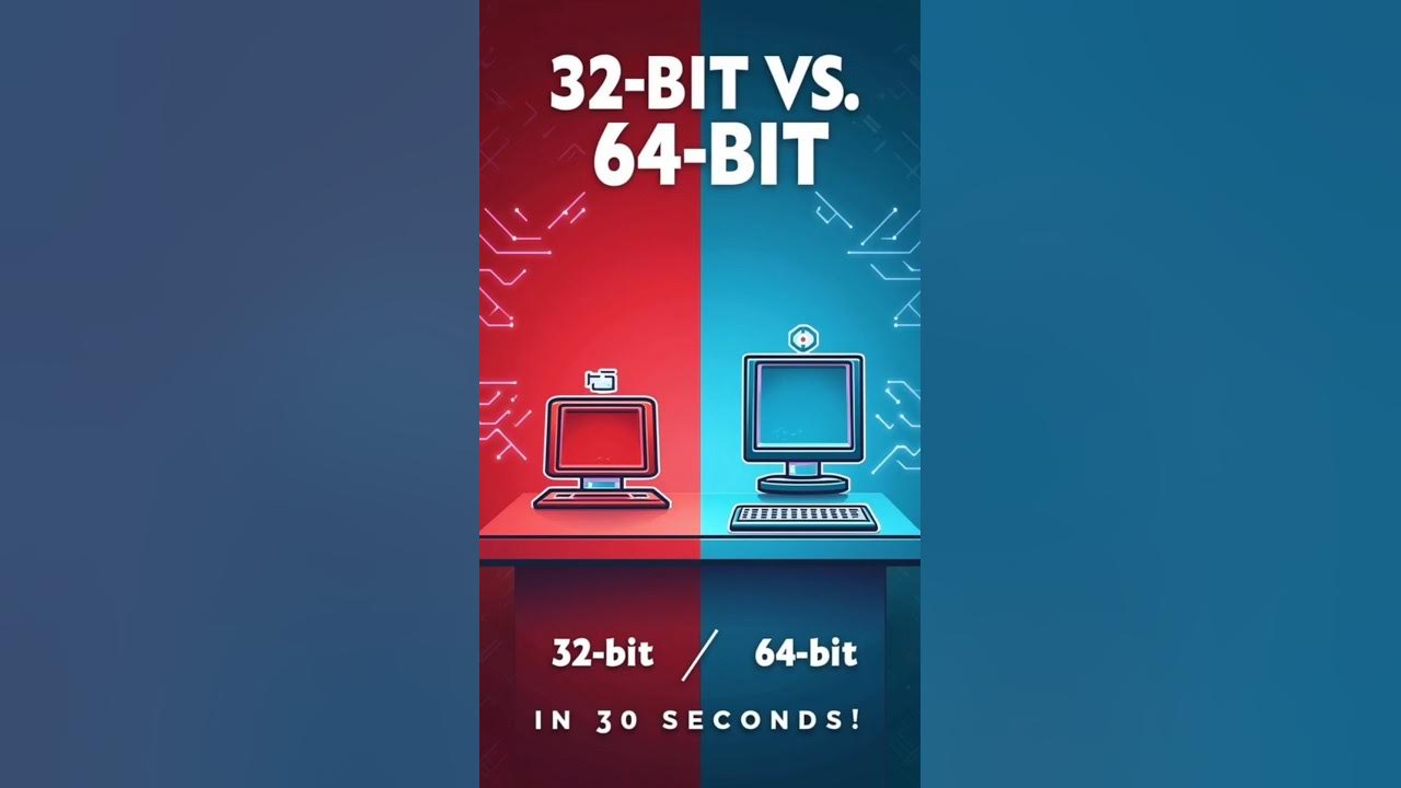 Difference between 32-Bit and 64-Bit System | #32BitVs64Bit #TechTips #Technology - YouTube