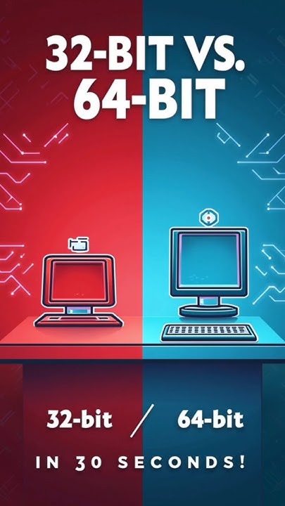 Difference between 32-Bit and 64-Bit System | #32BitVs64Bit #TechTips #Technology - YouTube