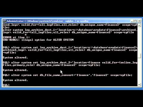 Oracle DBA Justin - How to create a basic Dataguard physical standby database # 2 of 3 - YouTube