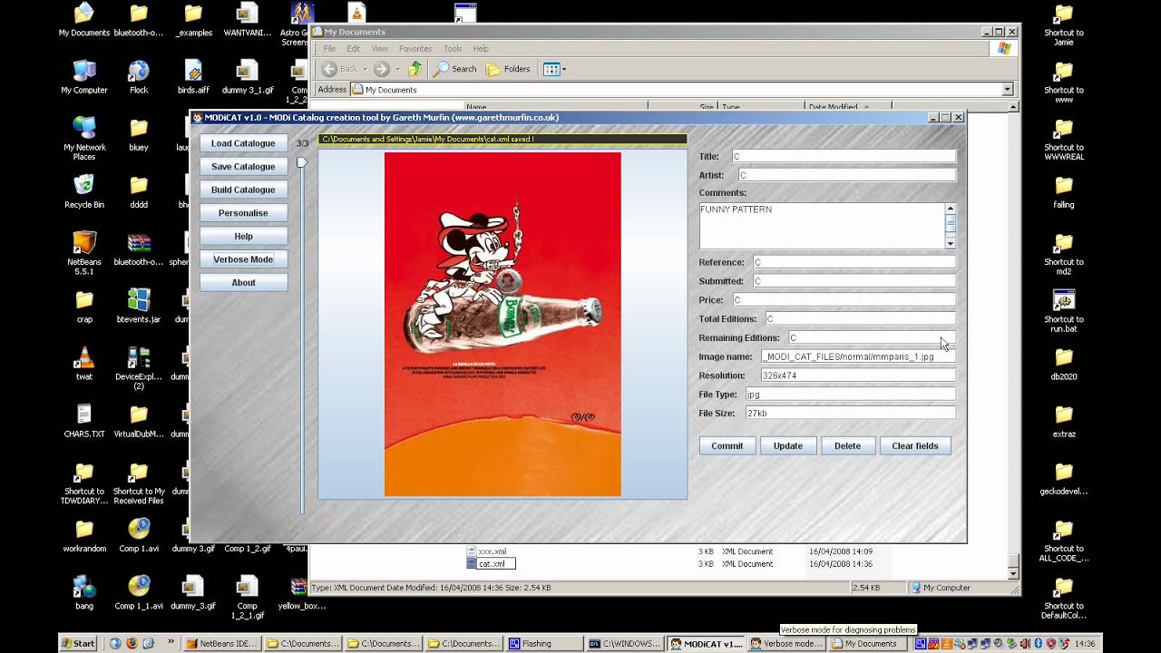 Modicat, Java Swing tool for building mobile phone gallery apps - YouTube