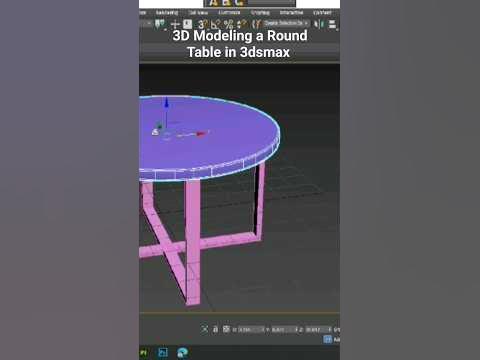3D Round Table in 3dsmax | How to Model a Table. #3d #3dmodeling #3dsmax #tutorial - YouTube