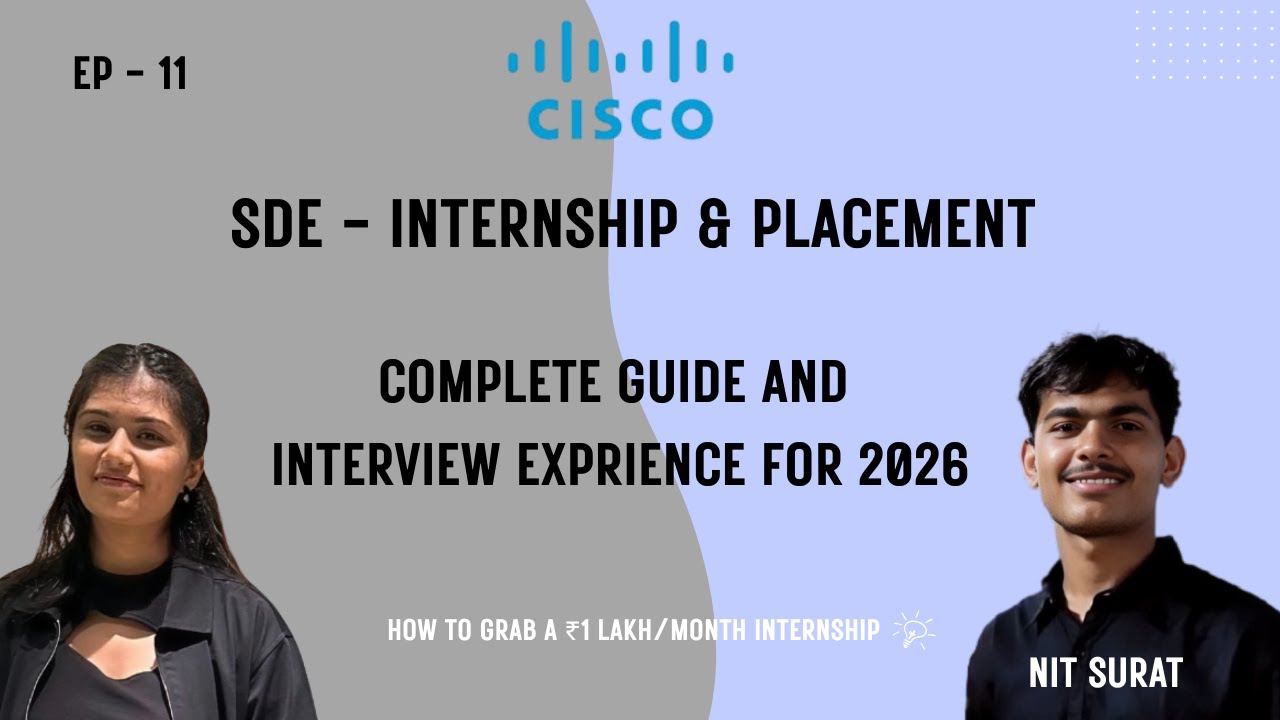Cisco Internship & PPO 2025 | DSA, Networking, SQL Questions + Tips ...