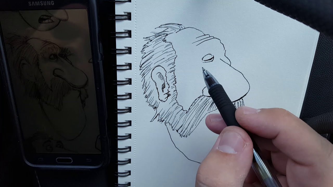 How to Draw Cartoon Mustache Man - YouTube