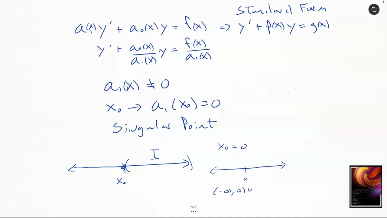 Diff EQ - Linear First Order Differential Equations 2 3 - Singular ...