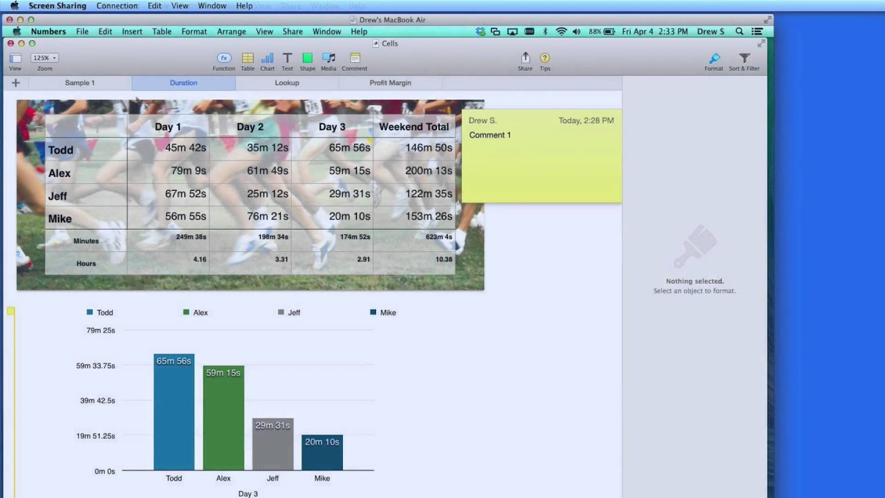 Numbers for Mac Lesson: How to add Comments for collaboration. - YouTube