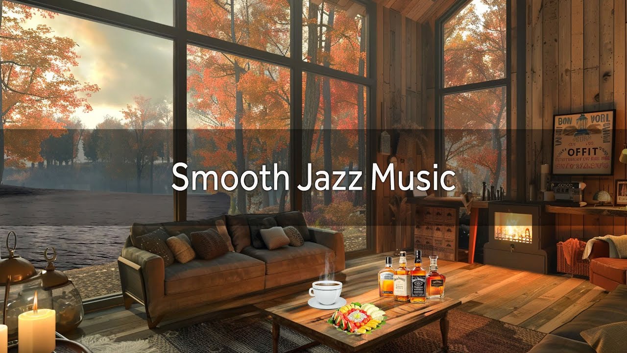 Smooth Jazz Music for Work, Focus 🍁 Cozy Fall Coffee Shop Ambience with ...
