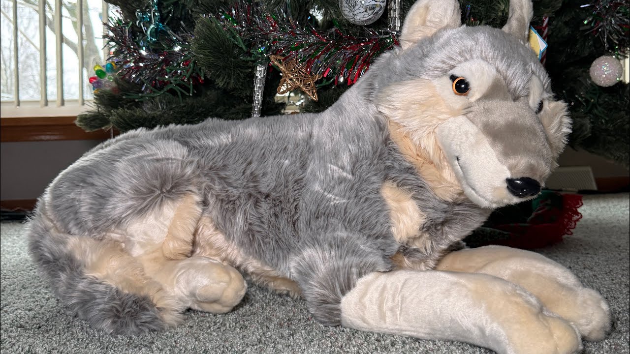 Tiger Tale Toys Large Wolf Plush Unboxing - YouTube