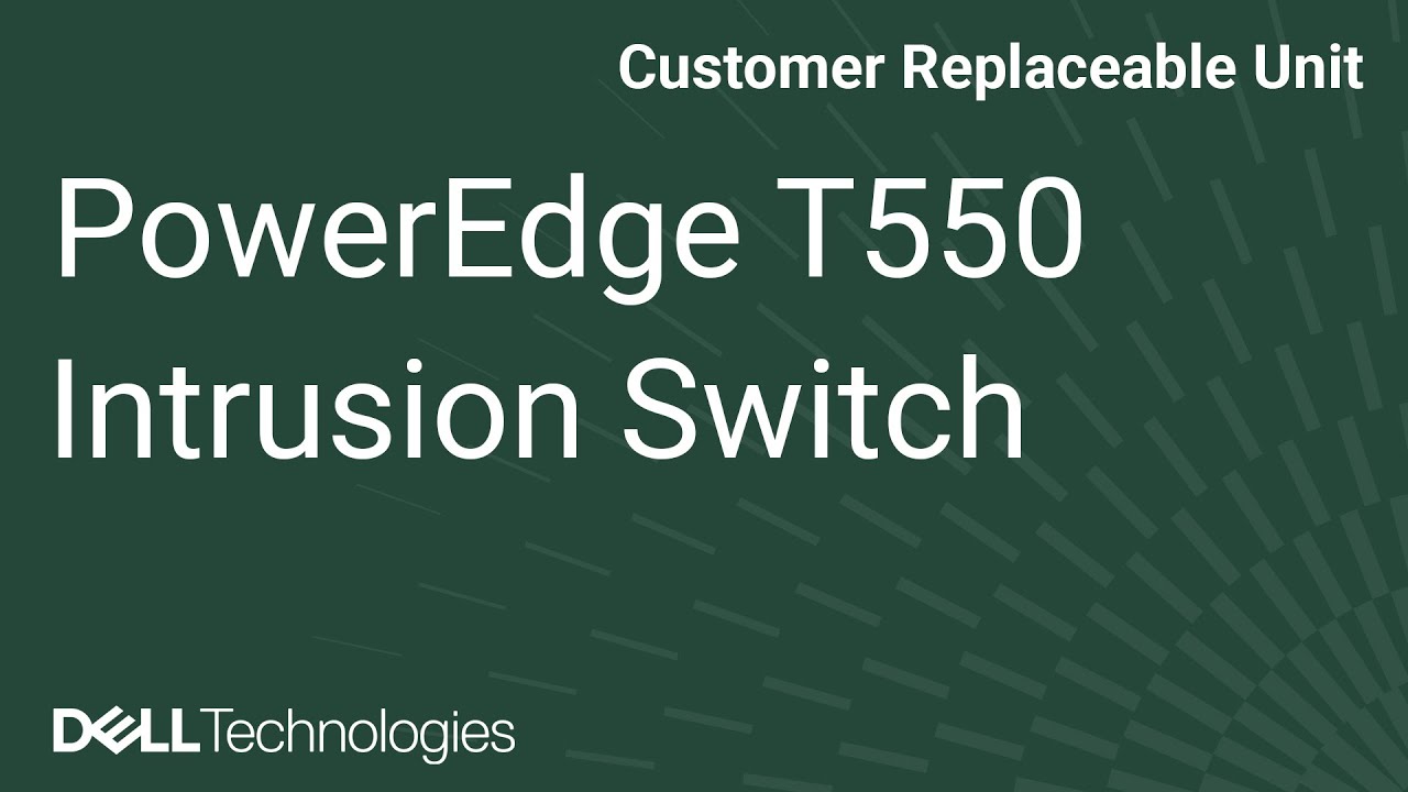 Dell PowerEdge T550: Remove/Install Intrusion Switch - YouTube