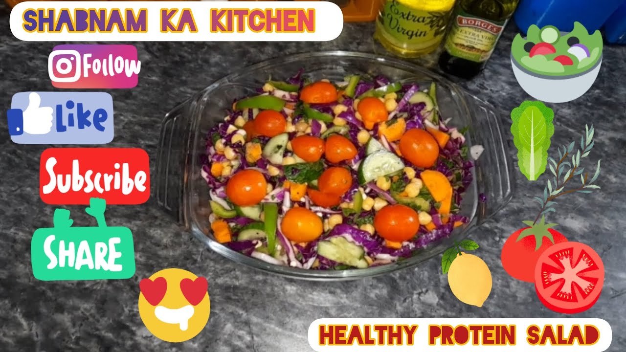 Healthy Protein Salad - Weight loss Friendly By Shabnam ka kitchen ...