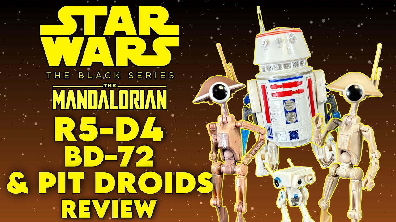 Star Wars The Black Series PIT DROIDS / R5-D4 / BD-72 Review - YouTube