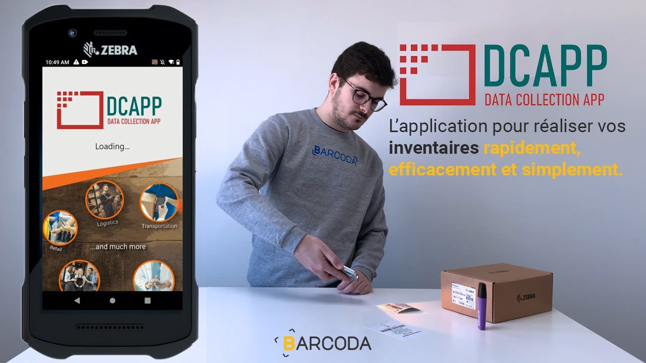 Application mobile d'inventaire simple DCAPP avec Zebra - YouTube