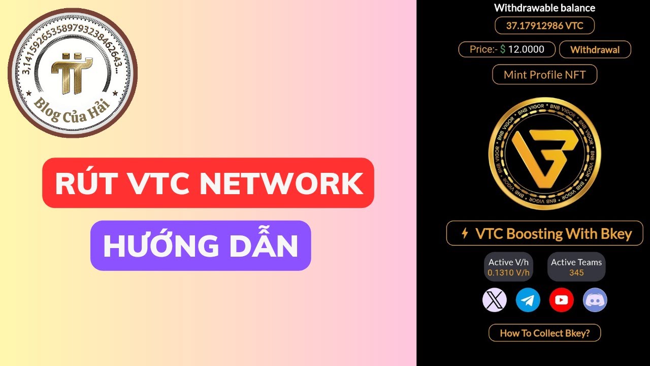 Hướng Dẫn Rút VTC NETWORK Về Ví Metamask l Blog Của Hải - YouTube