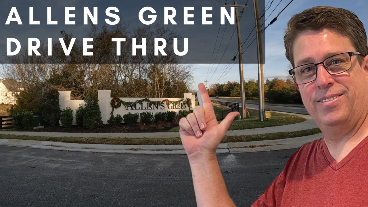 Drive Thru Tour of Allens Green Subdivision in Brentwood TN - YouTube
