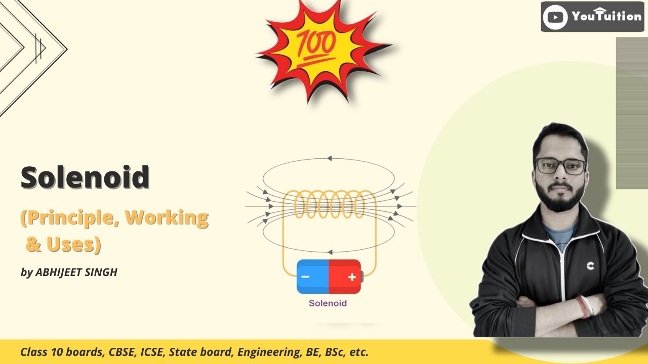 Solenoid Principle, Working and Uses | Class 10 Physics | by Youtuition ...