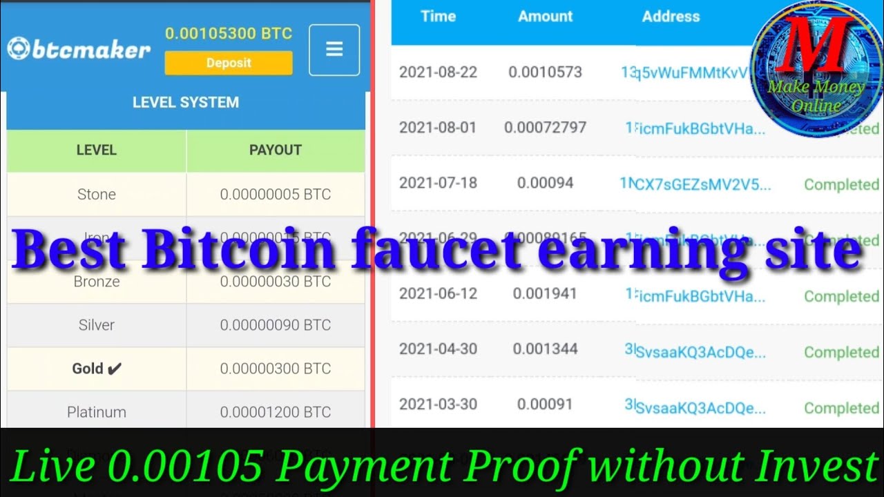BtcMaker.Io Live Payment Proof. Best bitcoin earning website. Earn Free bitcoin Without Invest ...