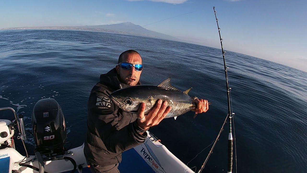 Pesca a traina e a bolentino - Tonnetti e Sugarelli - YouTube