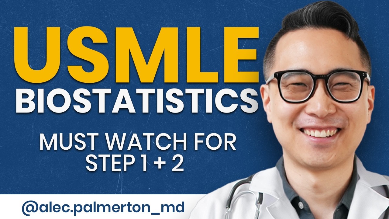 Biostatistics SUMMARY STEP 1 + 2 - The Basics USMLE - YouTube