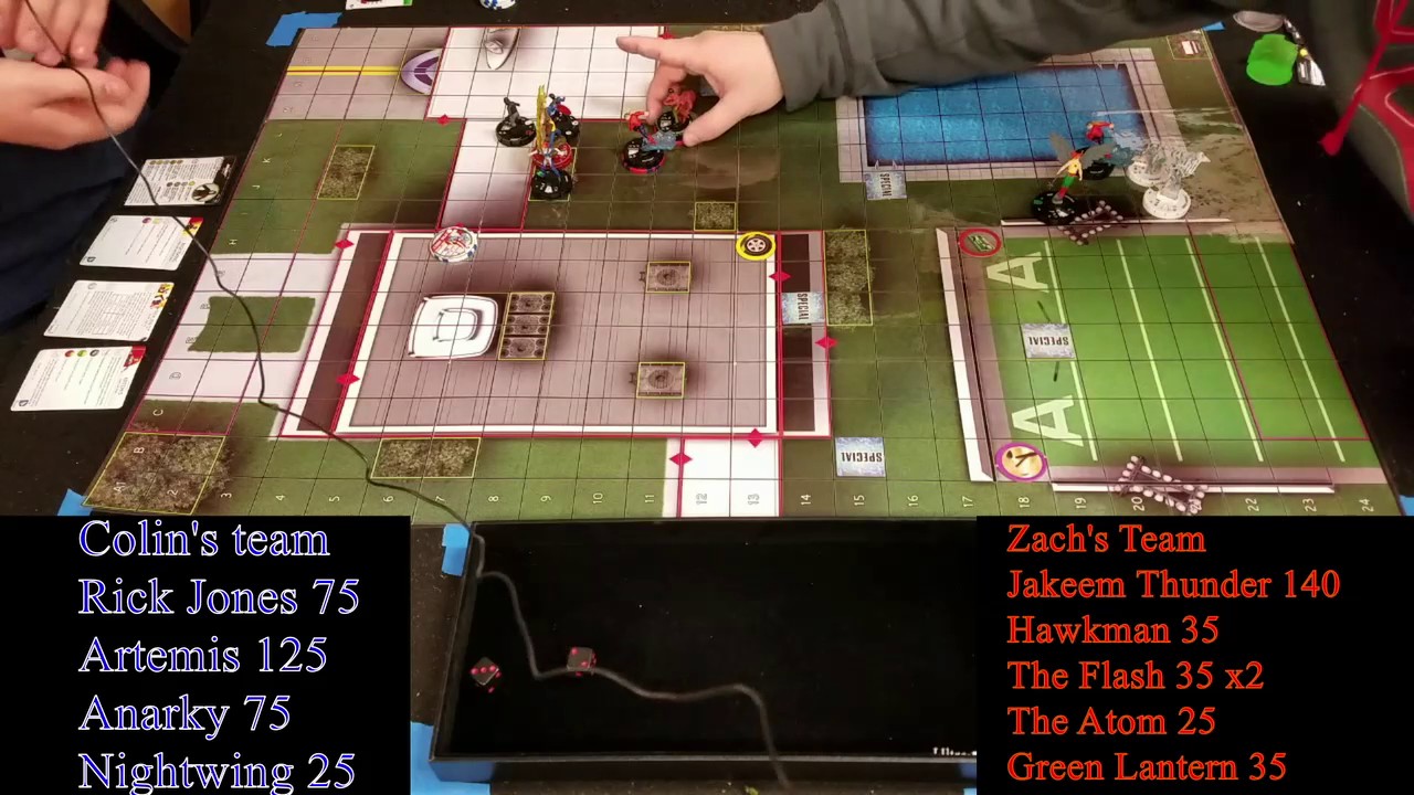 Heroclix Game - At the Venue: ROC Practice #1 - YouTube