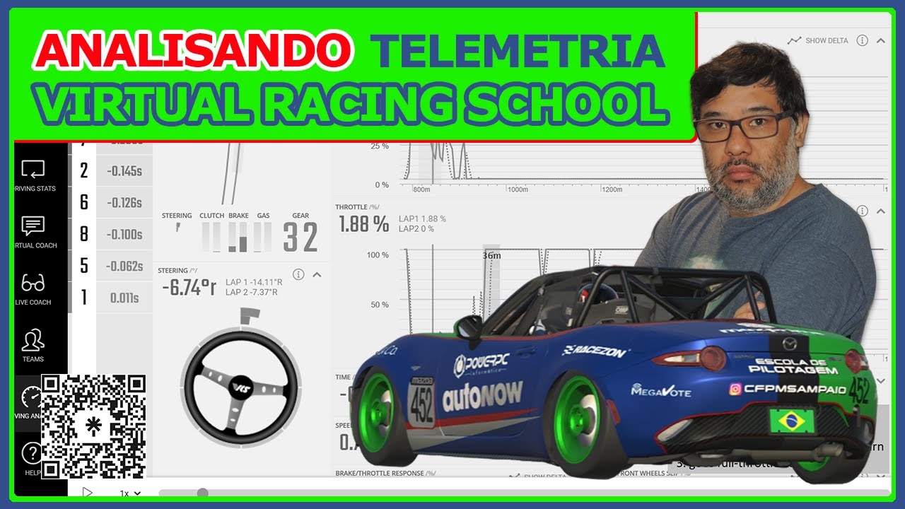 ANALISANDO A TELEMETRIA - VIRTUAL RACING SCHOOL - YouTube