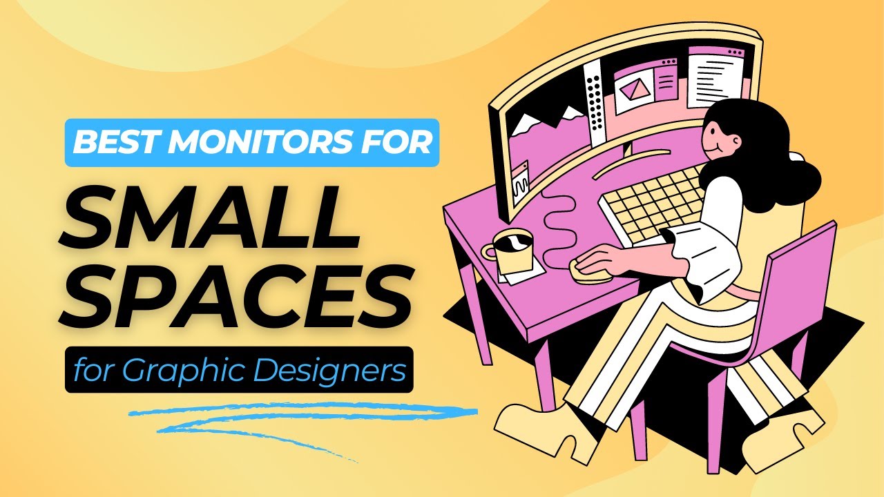My Graphic Design Monitor Setup (Modern Cozy Desk Setup in Small Space ...