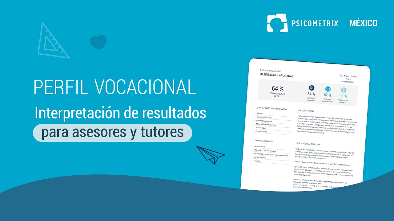 PERFIL VOCACIONAL - tutorial para asesores y tutores - interpretación ...