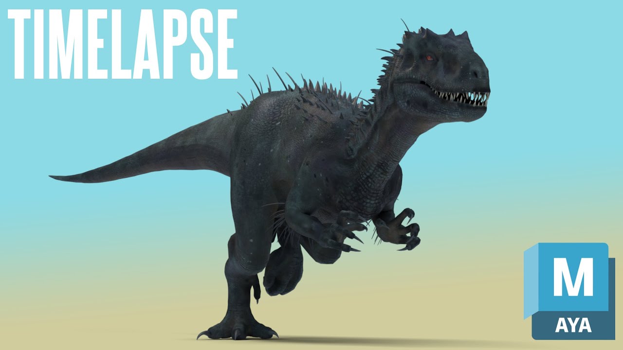 Animating a Dinosaur Run Cycle | Layered Animation Worklfow - YouTube