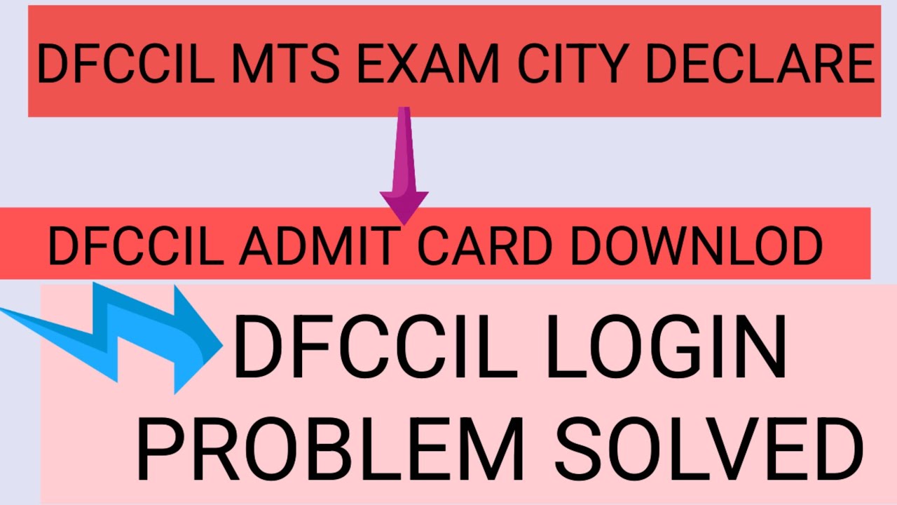 DFCCIL MTS LOGIN PROBLEM , DFCCIL LOGIN PROBLEM , DFCCIL CITY DETIALS ...