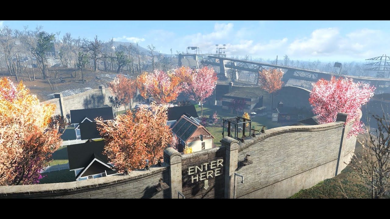 Flat And Tidy Starlight Drive - Fallout 4 Settlement Mod - YouTube