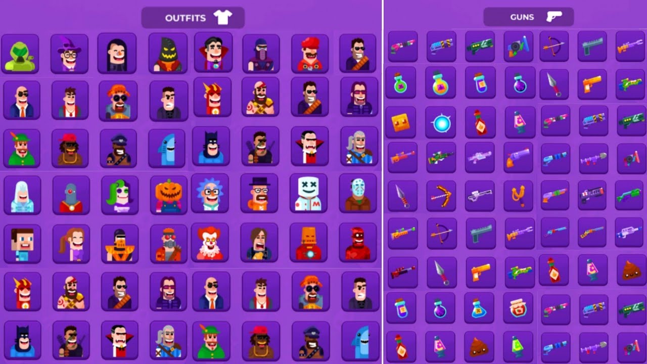 Hit Masters All Outfits & All Guns Unlocked | All Game Modes Unlocked ...