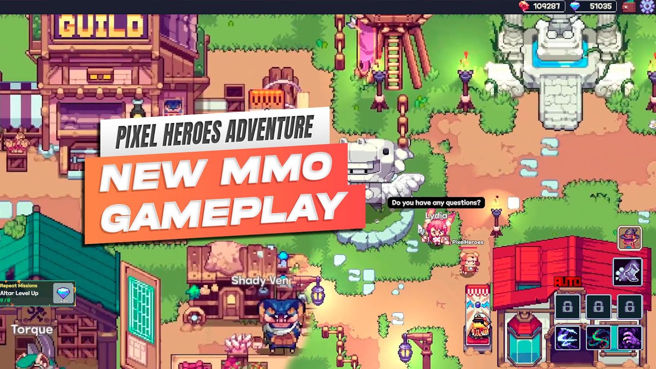 Pixel Heroes Adventure: New MMORPG Gameplay | Pixel MMORPG - YouTube