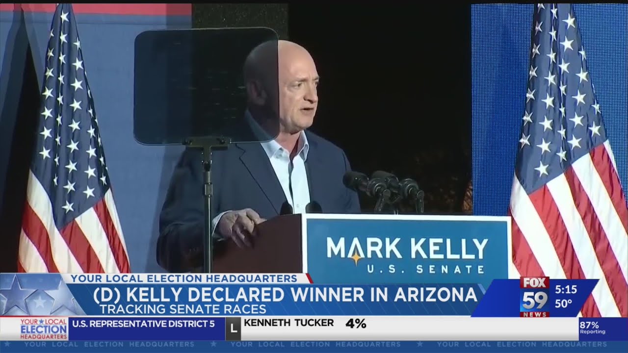 Kelly flips Senate seat in Arizona - YouTube
