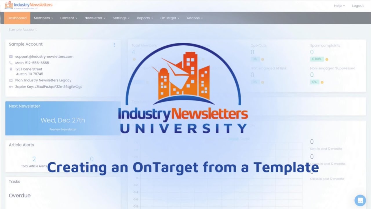 Creating an OnTarget from a Template - YouTube