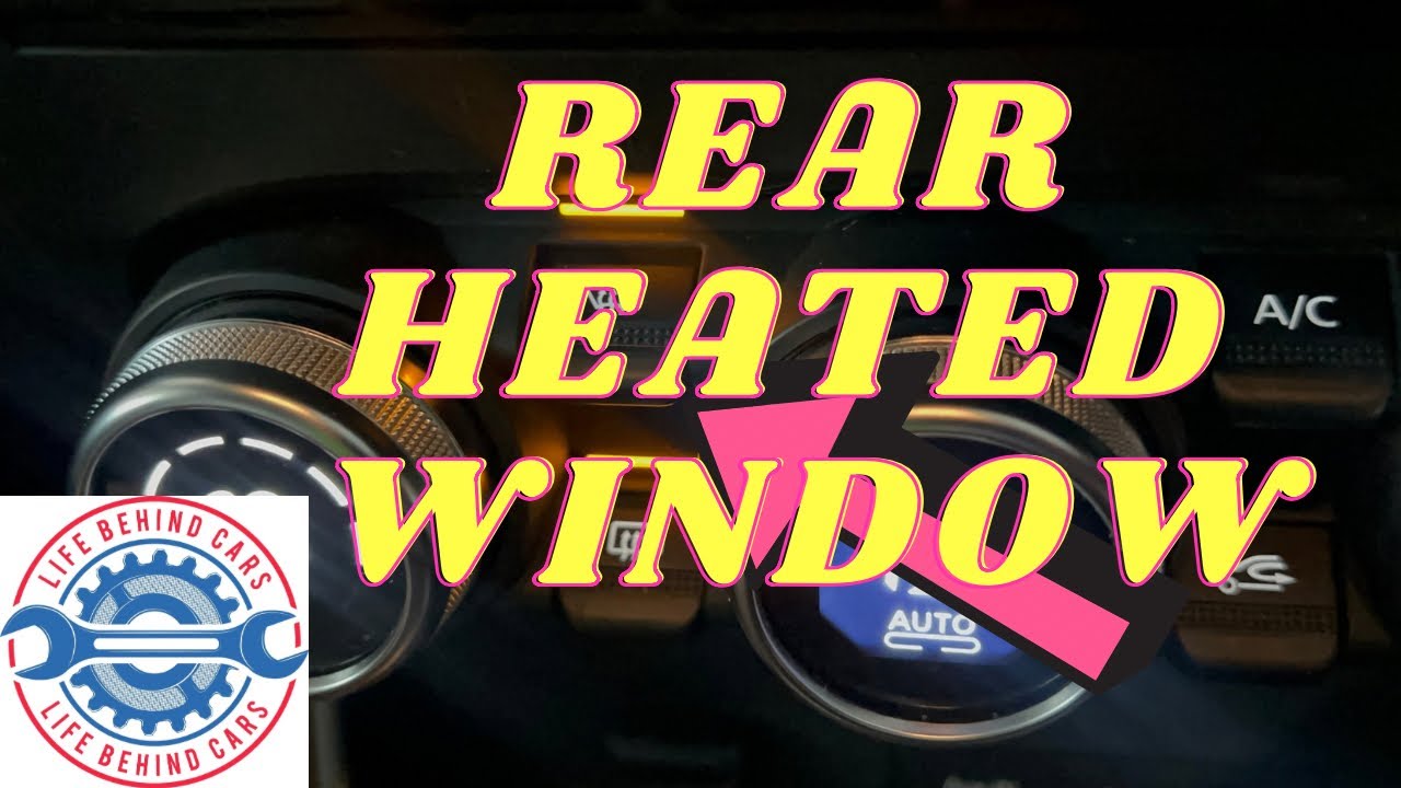 Renault Captur 2022 Petrol How To Turn Kn The Rear Heated Window - YouTube