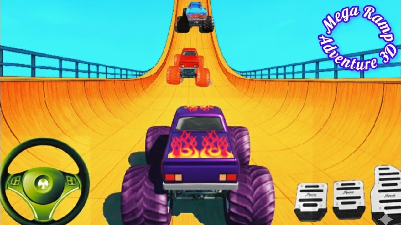 Ultimate Ramp Monster Truck Racing Simulator // Android Gameplay Video ...