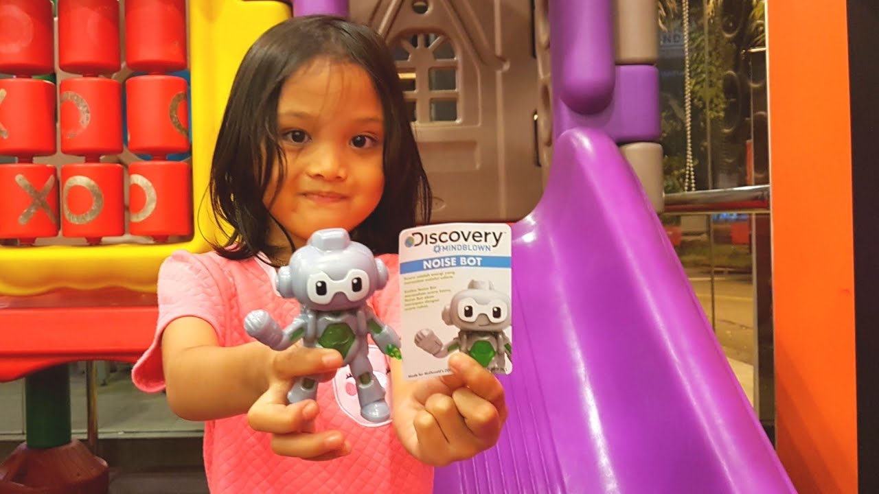 McDonalds Happy Meal robot discovery, robot nois 2019 - Go IT
