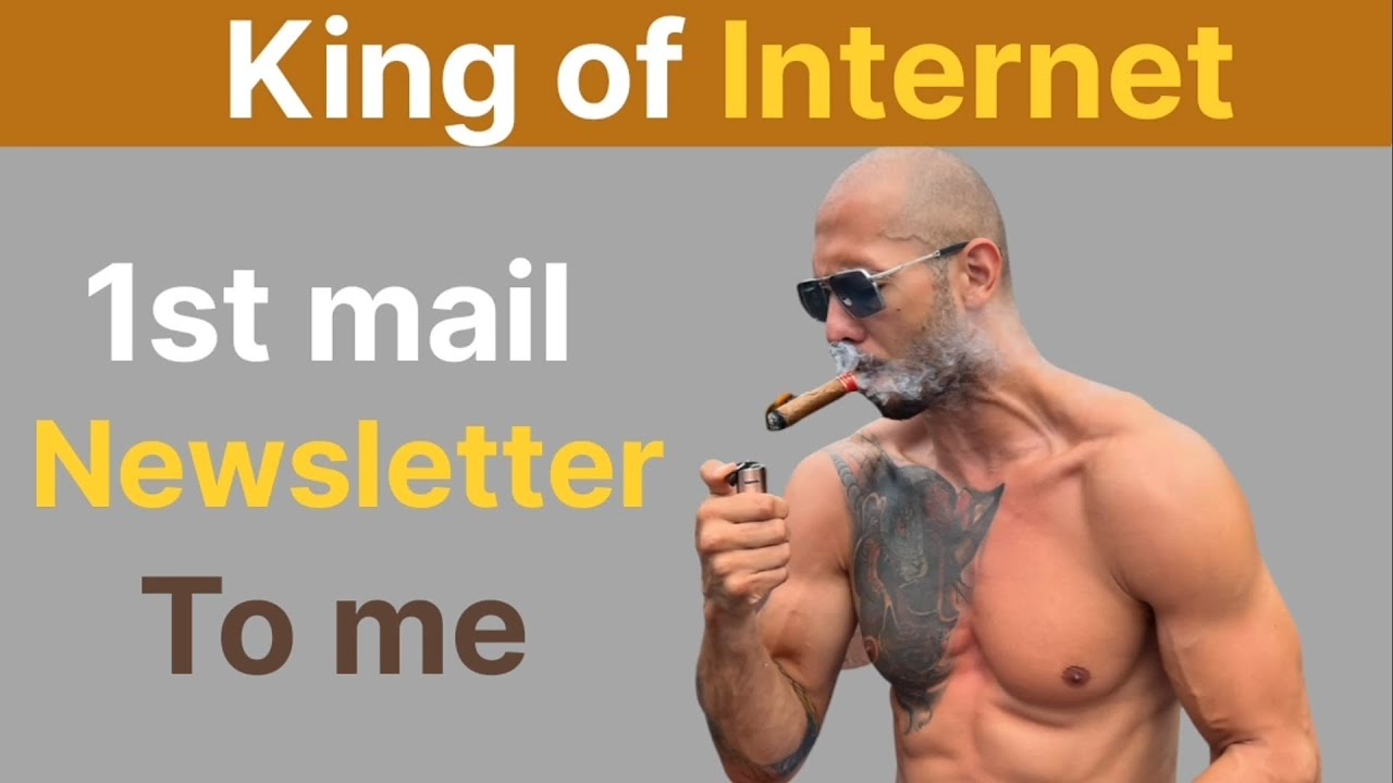 Andrew Tate 1st mail to me | Newsletter #andrewtate #tate - YouTube
