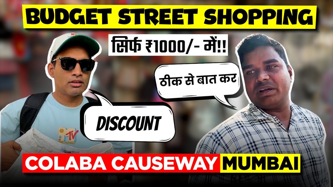 How to shop at Colaba Causeway in Mumbai | Budget shopping under 1000 # ...
