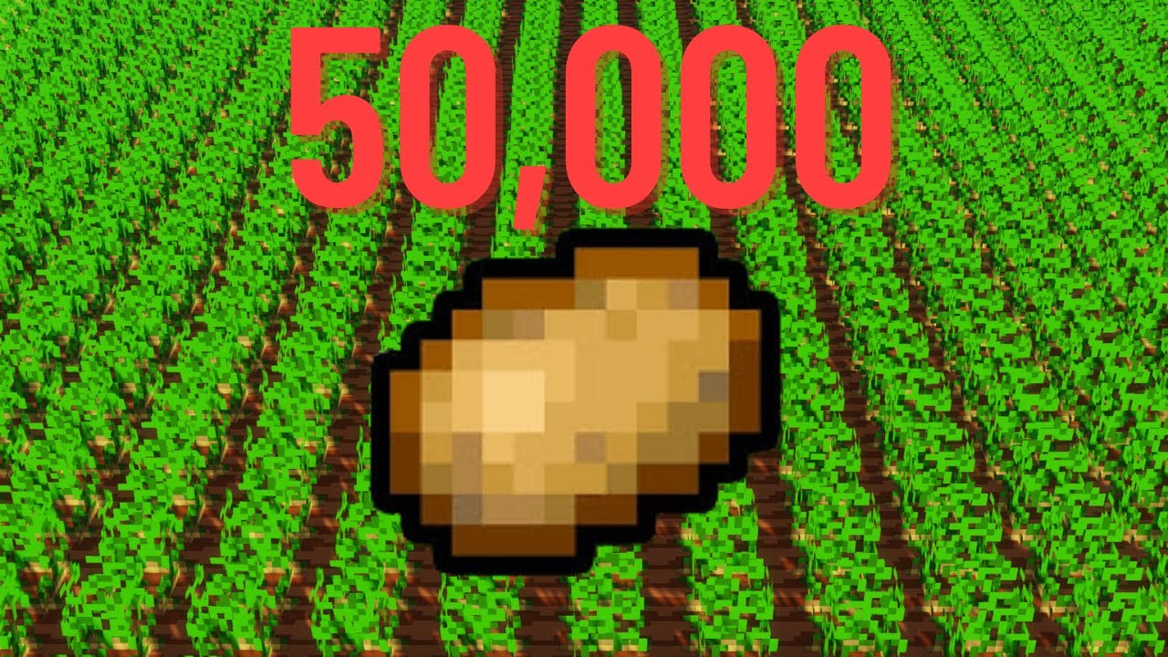 I Farmed 50,000 Potatoes in 100 Days!!!! - YouTube
