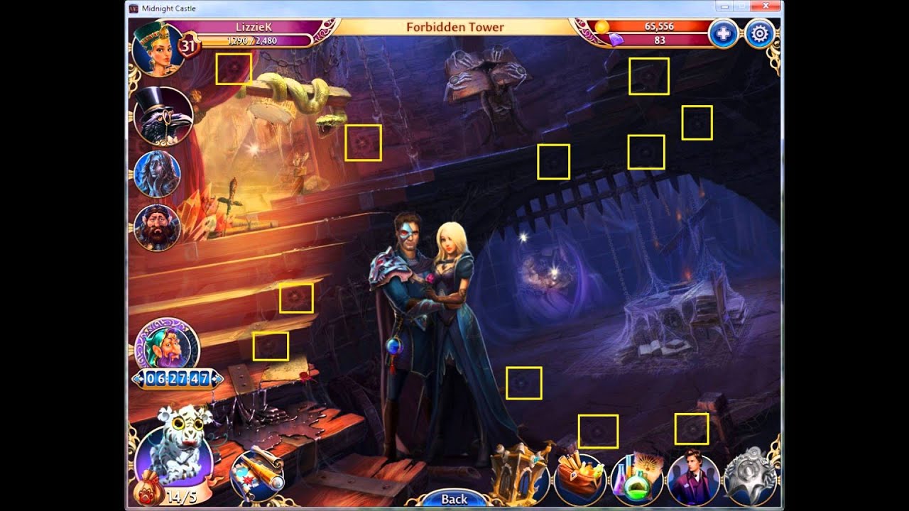 Midnight Castle Forbidden Tower morphing flowers - YouTube